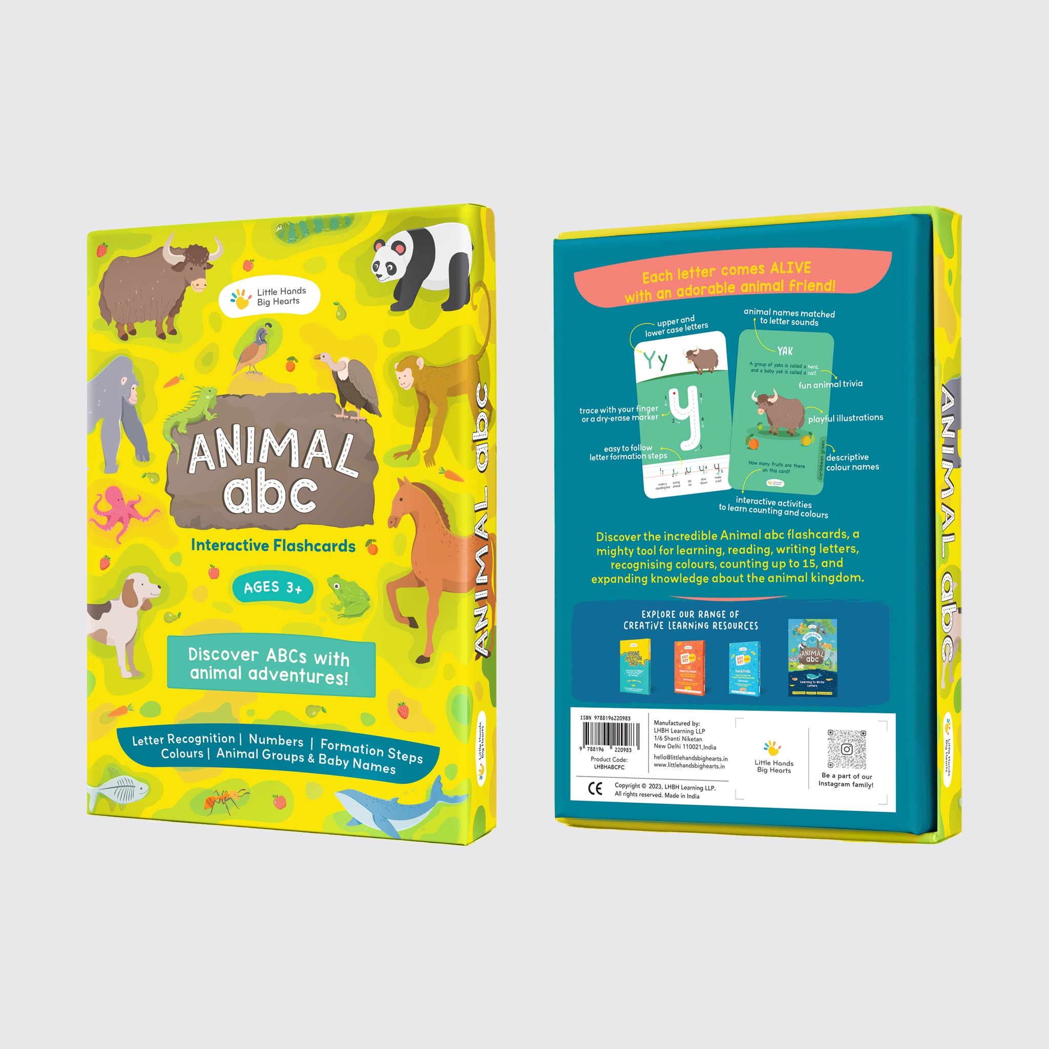 Animal ABC Flashcards: Alphabet Learning for Kids – littlehandsbighearts